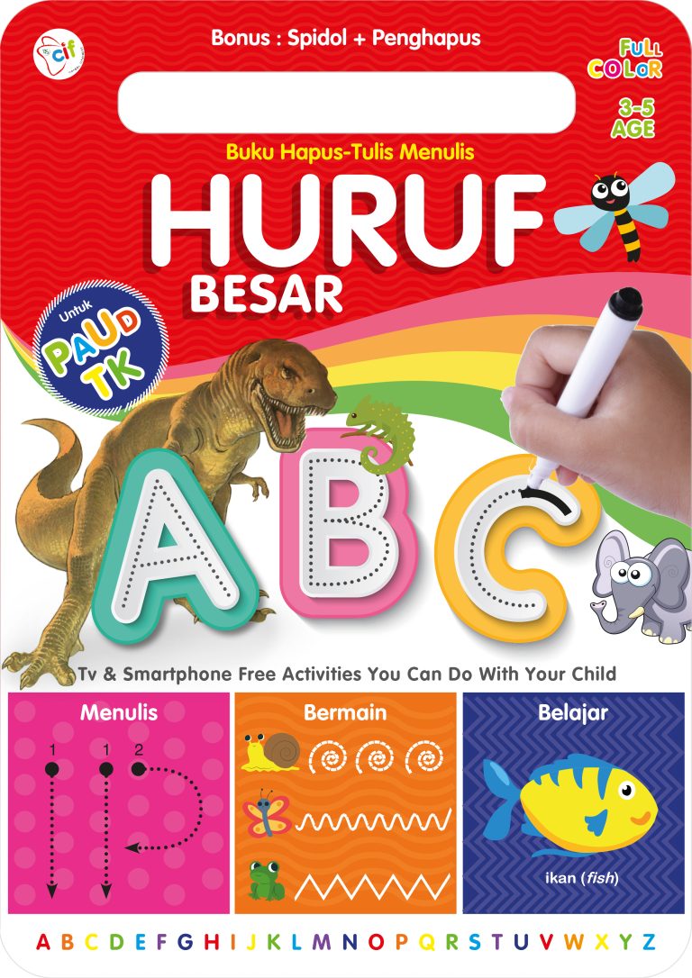 Buku Hapus Tulis : Menulis Huruf Besar - Niaga Swadaya